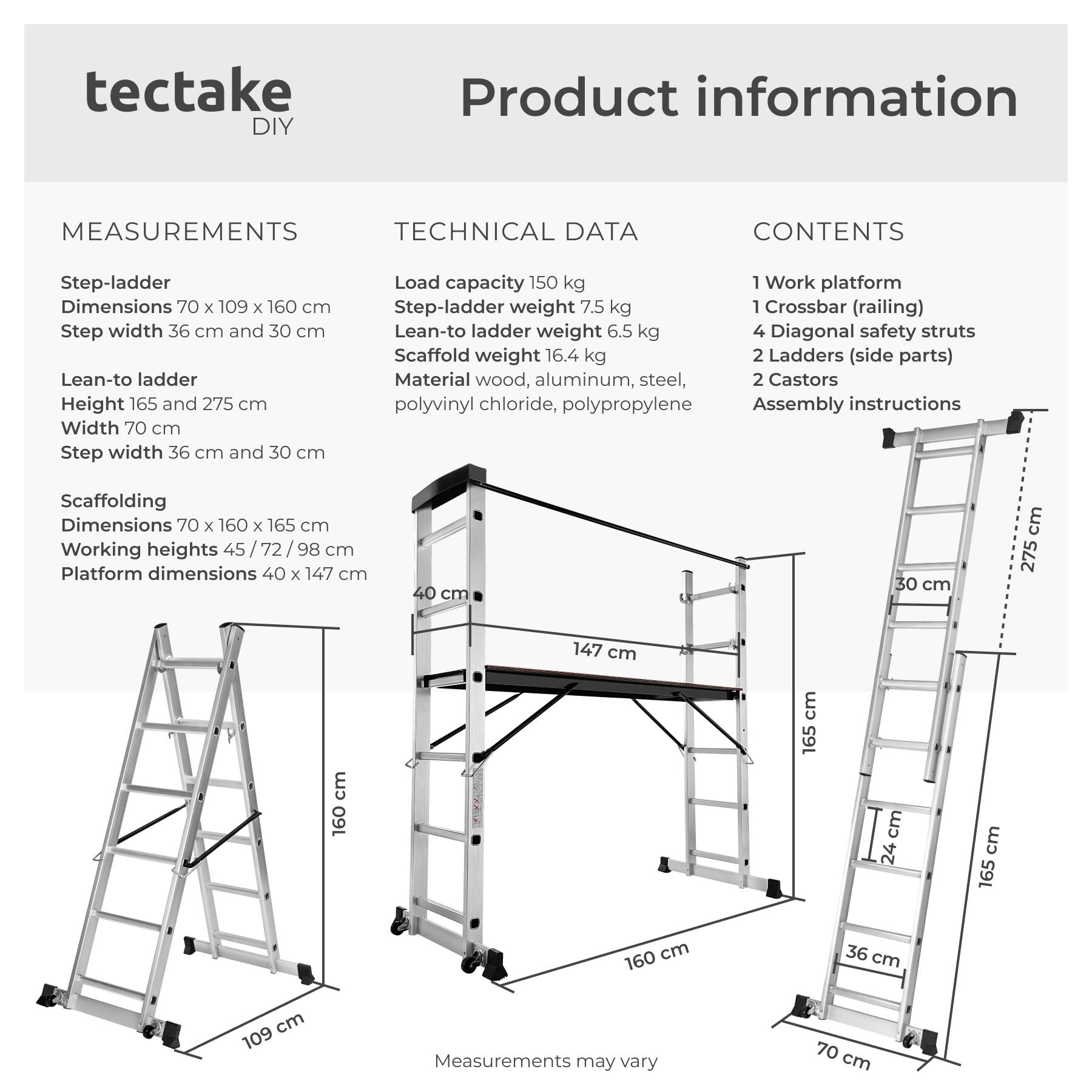 Ladder Scaffold Platform Buy Ladder, Scaffold & Platform, 4 In 1,