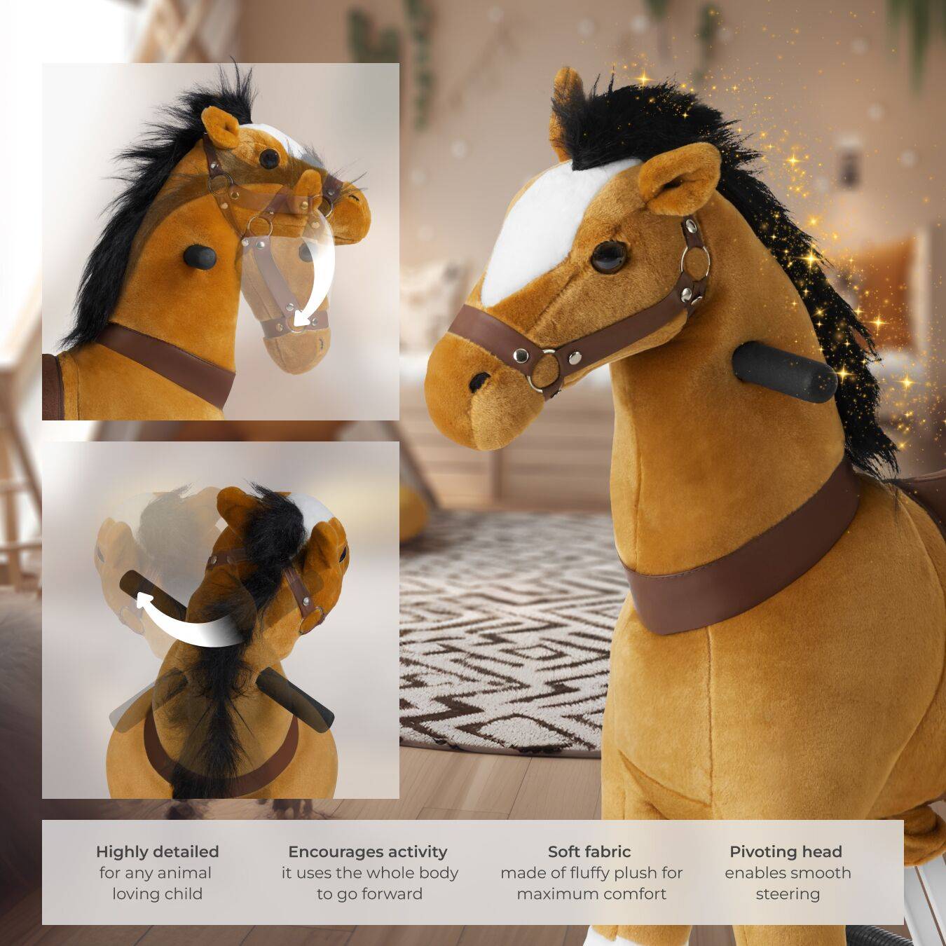 Rideable Stuffed Horse